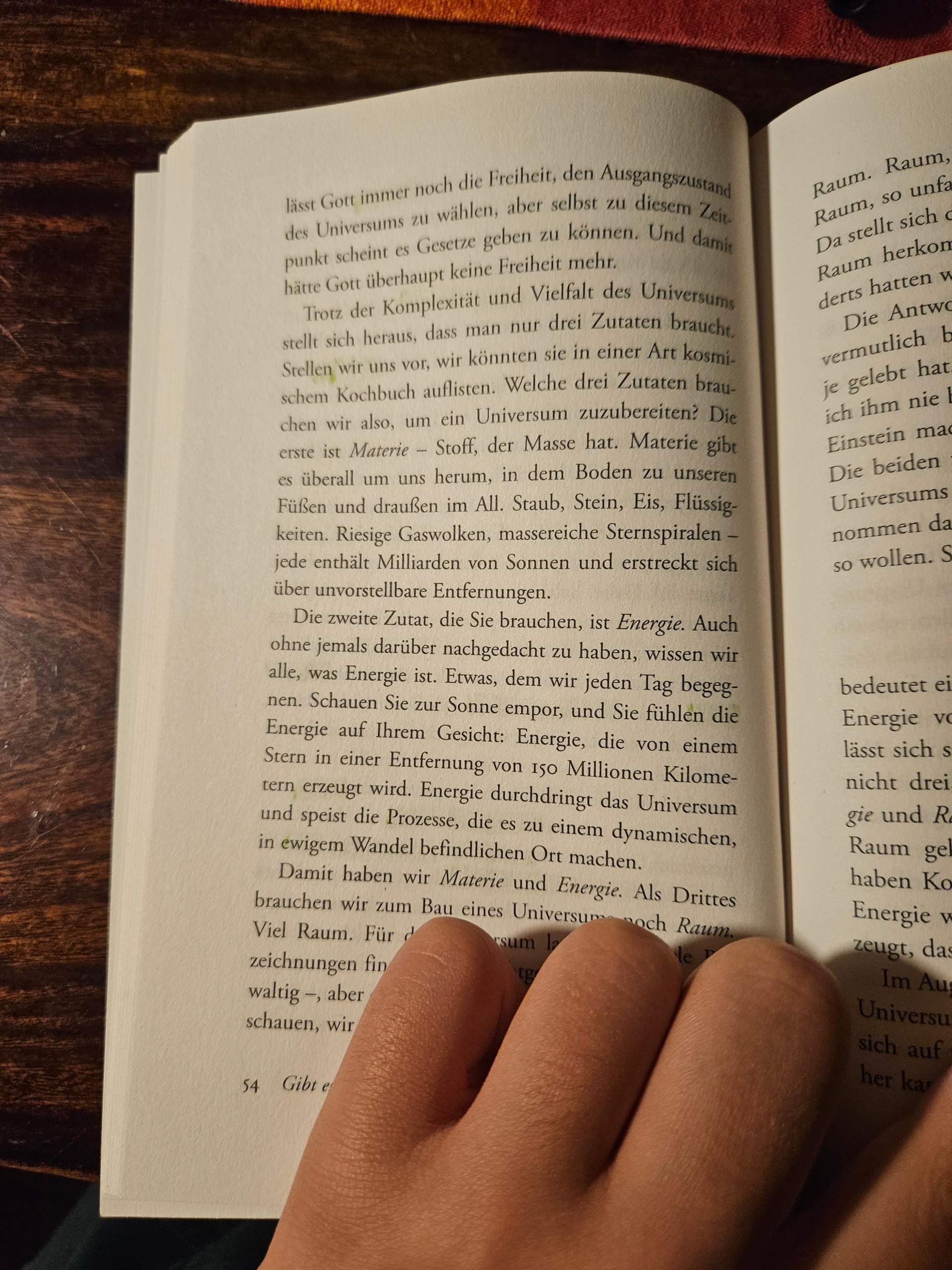Kann mir jemand diese stelle im Buch erklären? (Philosophie, Gott, Wissenschaft)