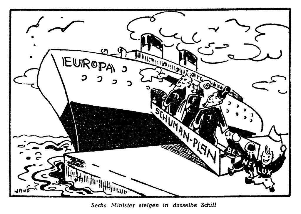 Karikatur Westintegration? (Europäische Union, europäische Geschichte ...