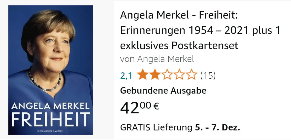 Kauft ihr euch Angela Merkels neues Buch über die Freiheit? (Freizeit ...
