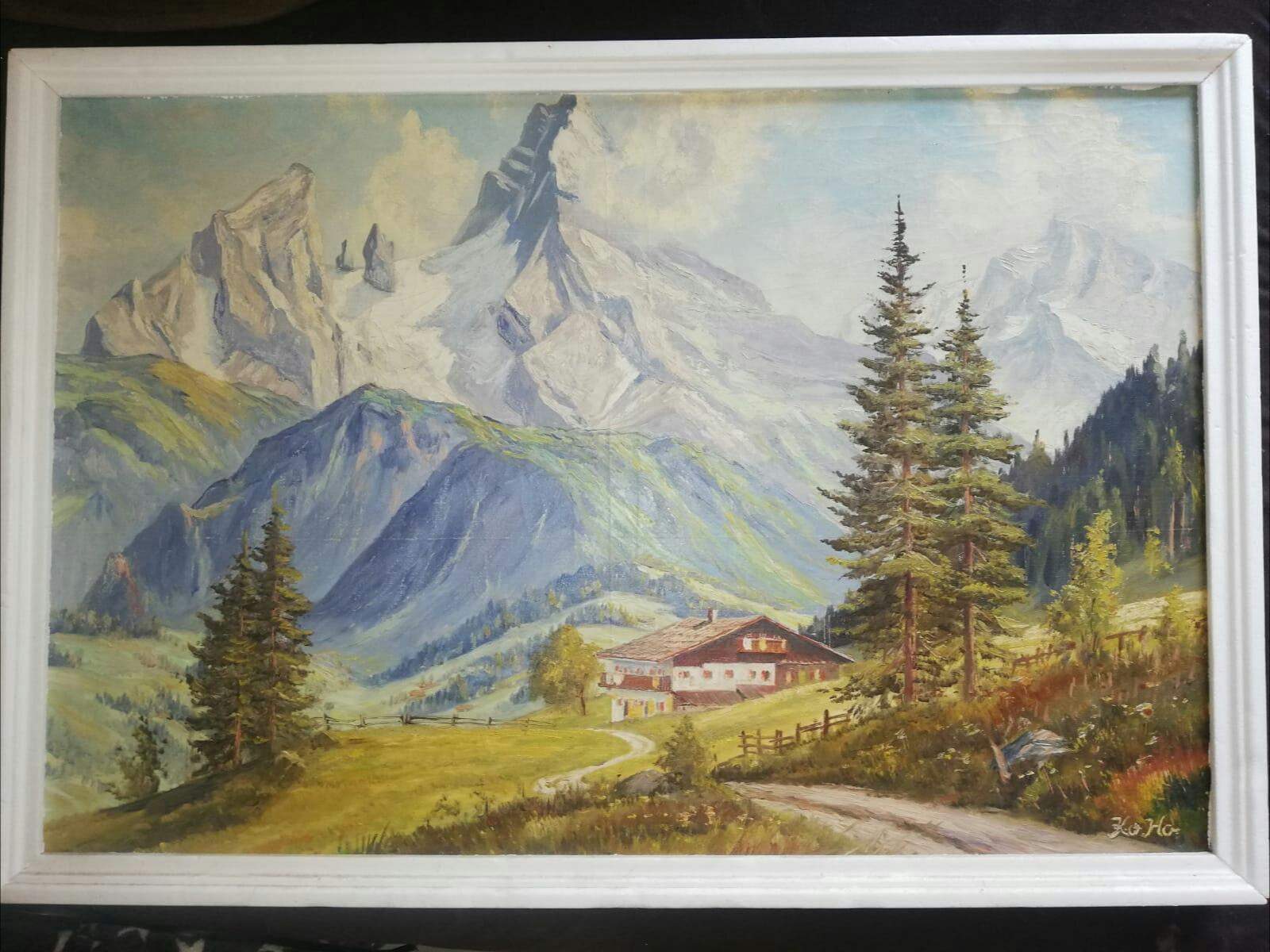 Kennt jemand diesen Maler und weiß wieviel das Bild Wert sein könnte ...