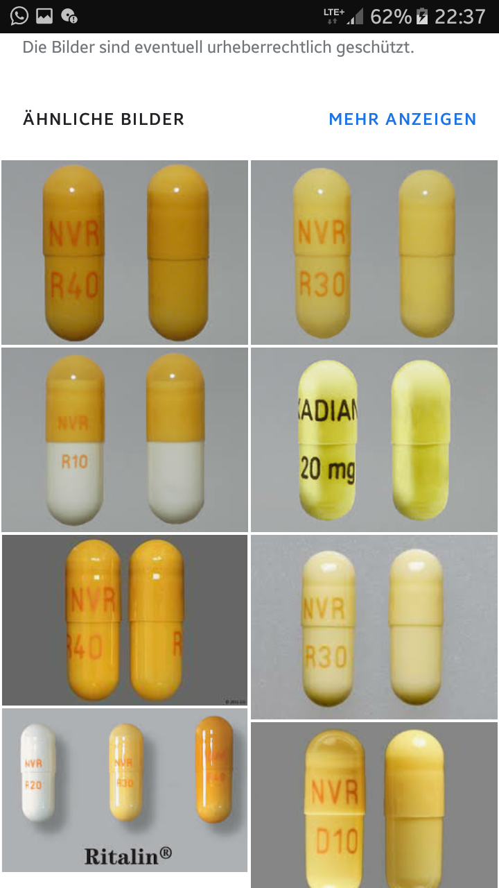 kennt jemand von euch NVR r40? (Gesundheit und Medizin, Ritalin)