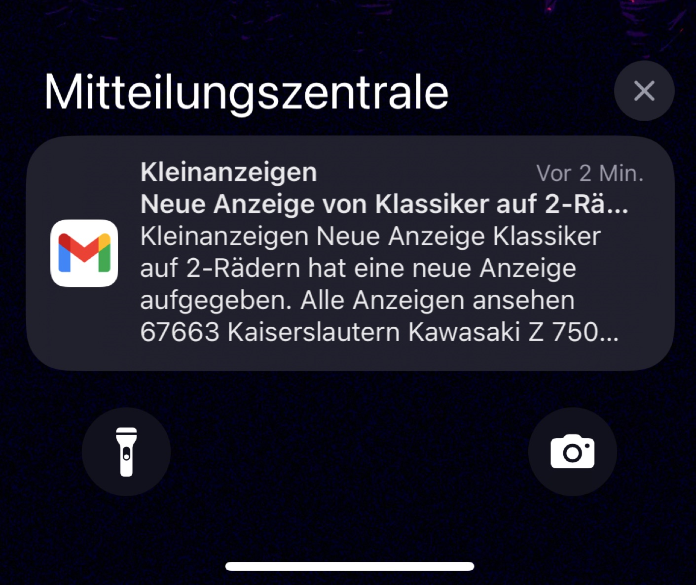 Kleinanzeigen "neue Anzeige" Mails deaktivieren? (eBay)