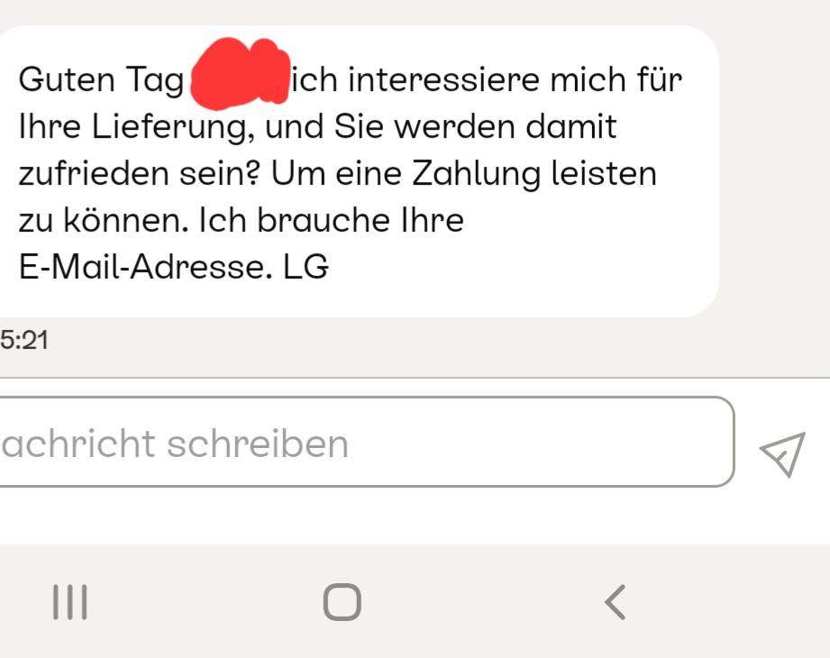 Kleinanzeigen unsicherheit? (Versand, Scam)