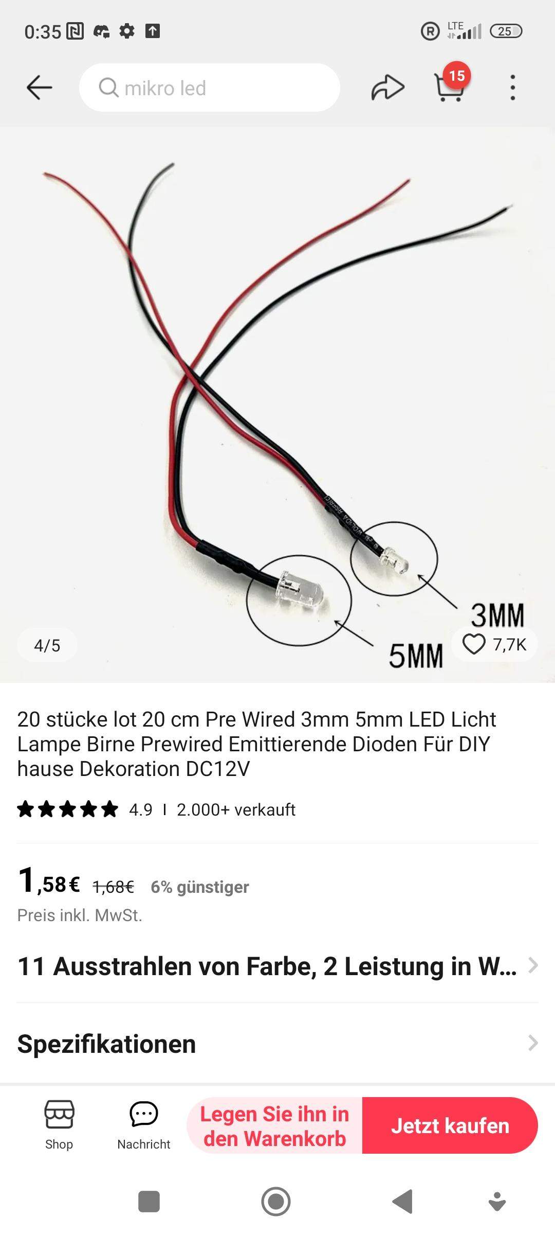 Kleine LEDs nacheinander schalten? (Strom, Elektrik, Licht)