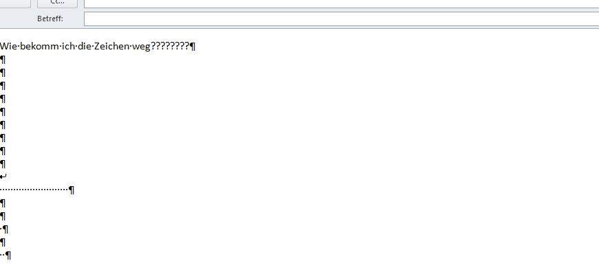 Komische zeichen in Outlook entfernen. (Internet, E-Mail, Microsoft ...