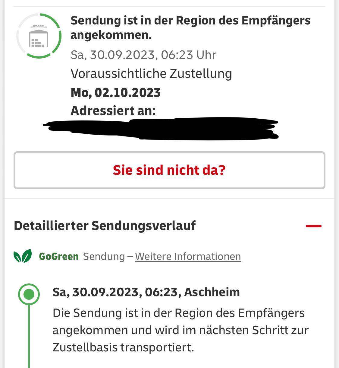 Kommt das DHL Paket noch heute? (Deutschland, Post, Versand)