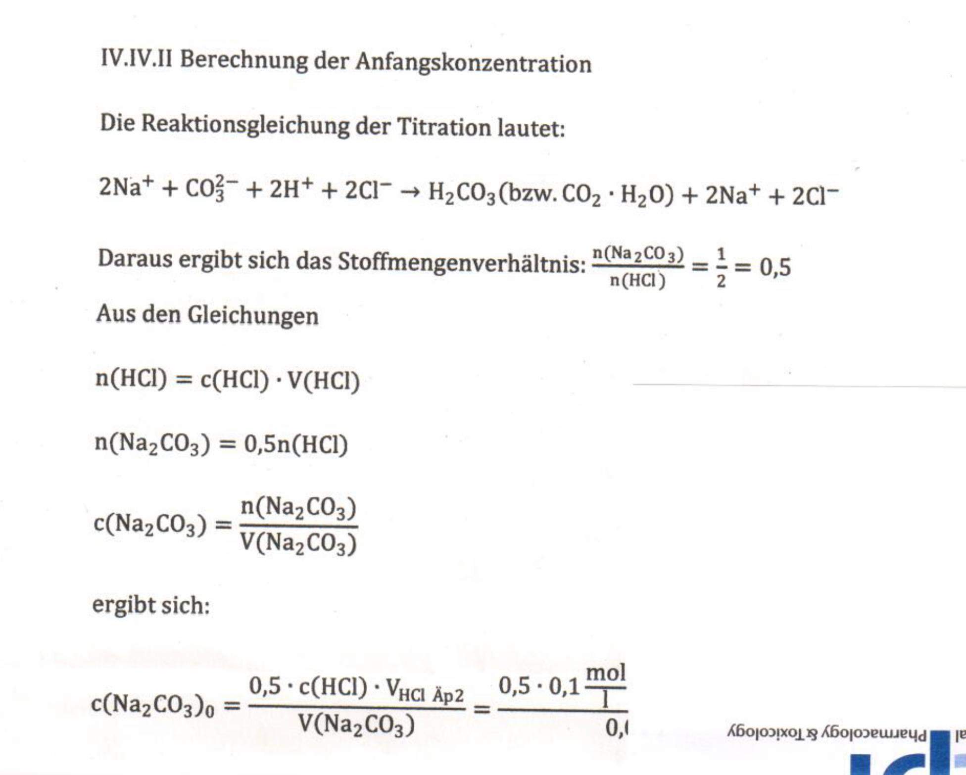 Konzentration bei Titration berechnen? (Chemie)