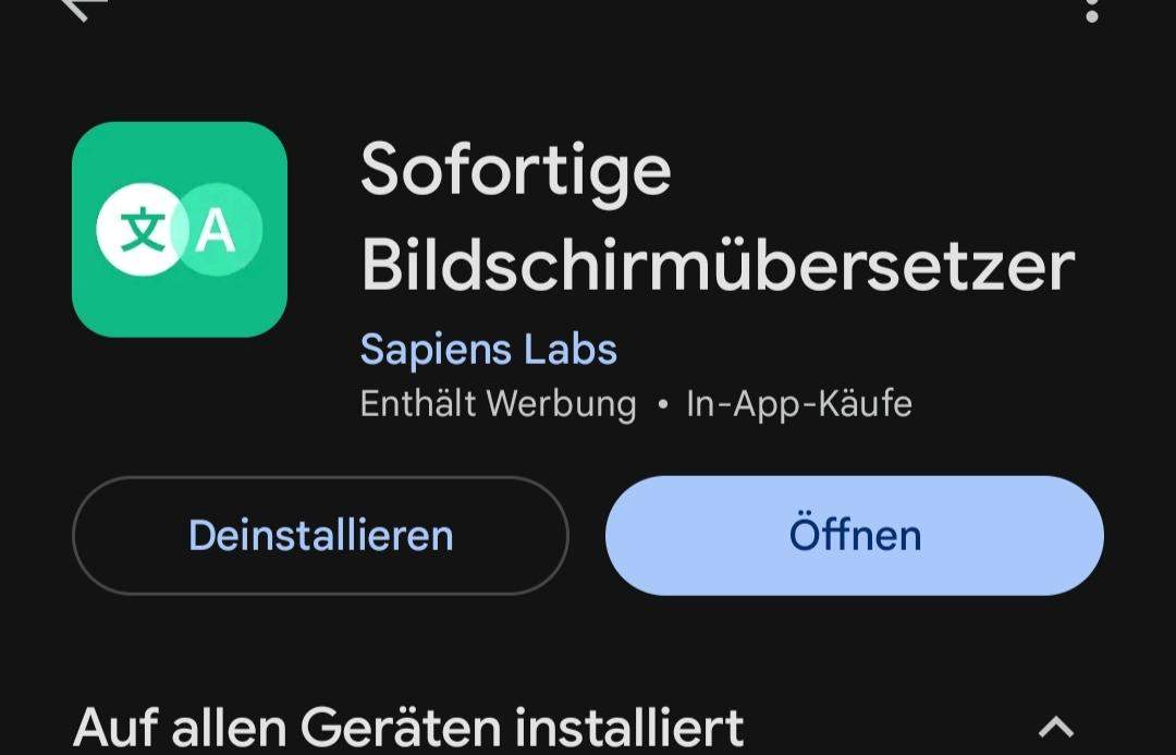 Kostenlose Bildschirmübersetzer App bitte hilfe? (Technik, Handy, Sprache)