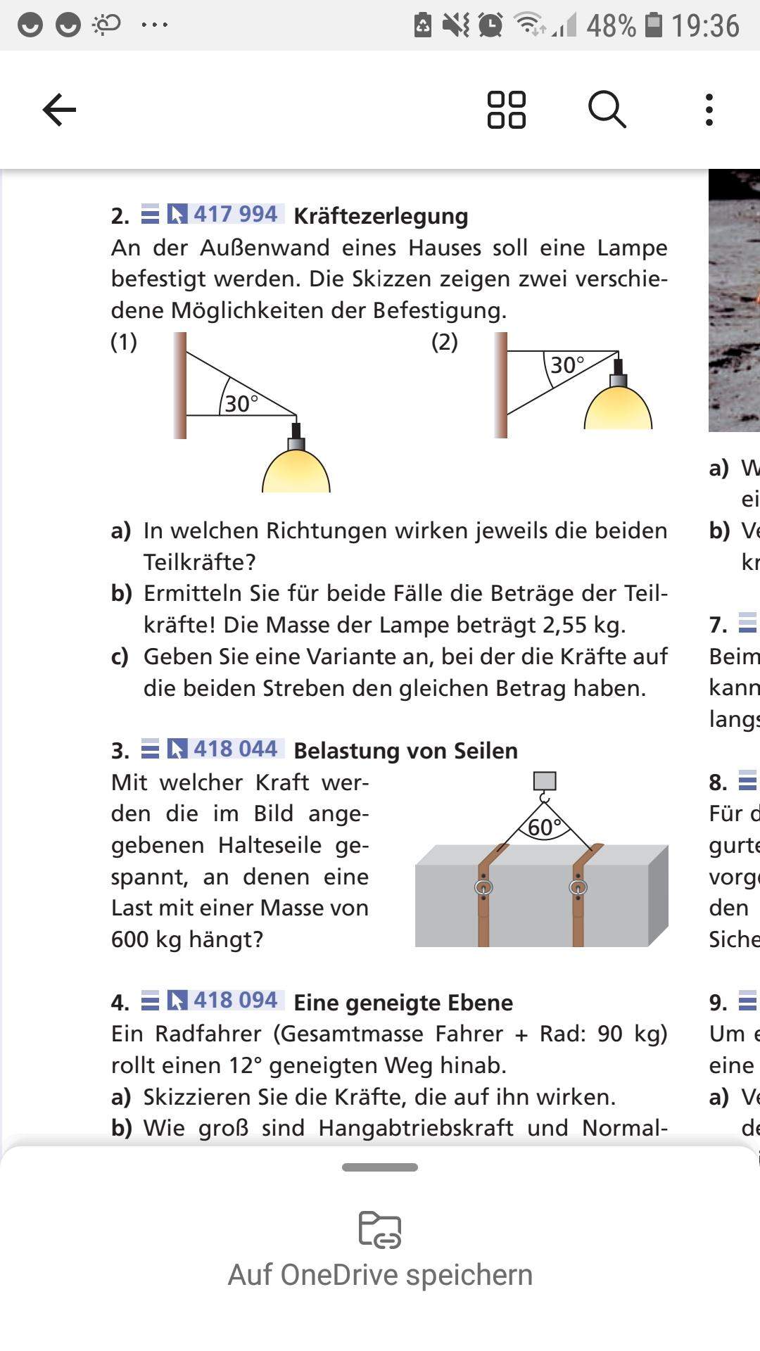 Kräftezerlegung Physik EF? (Schule, Mechanik, Statik)
