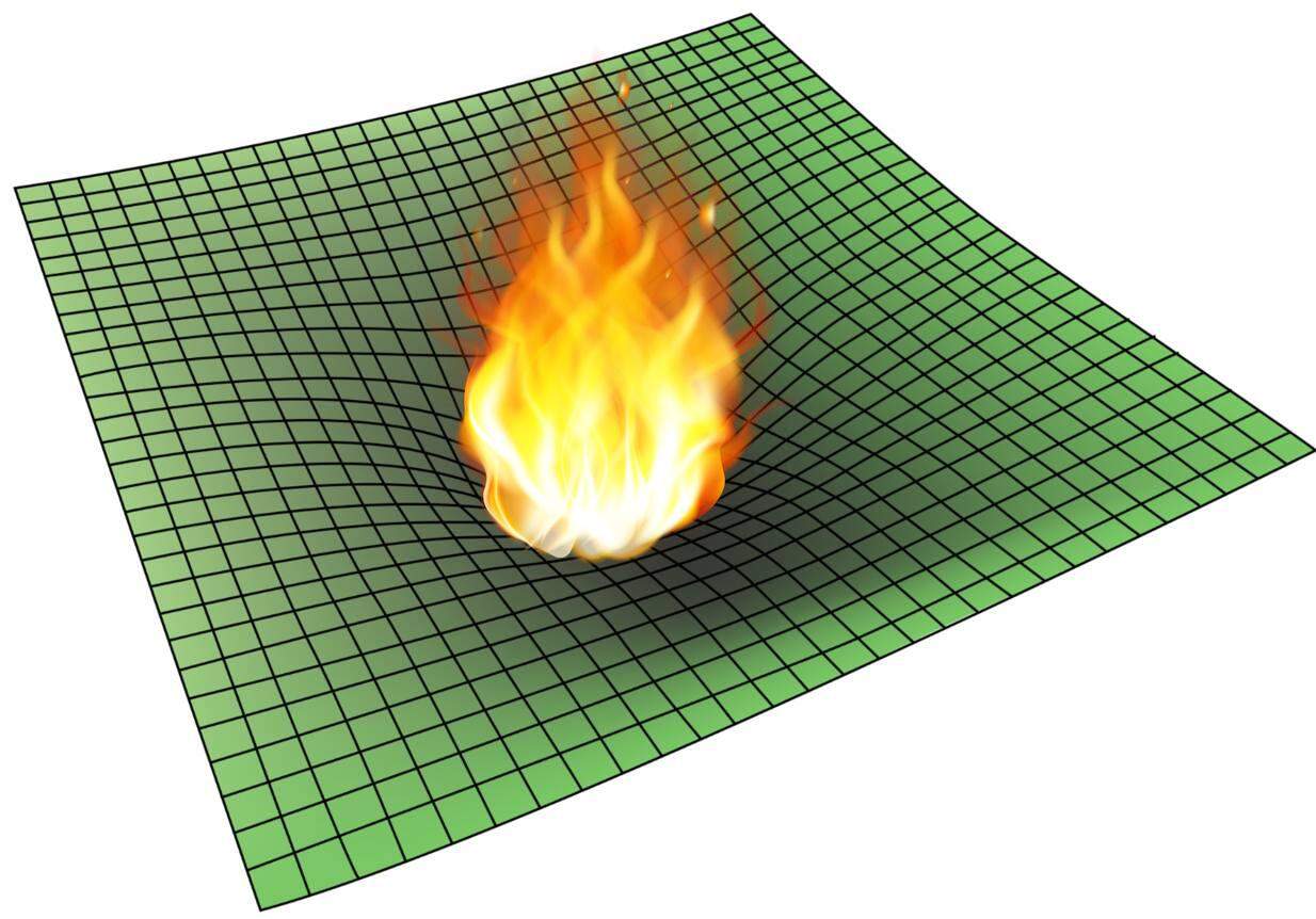 Krümmt Feuer den Raum? (Physik, Zeit, Licht)