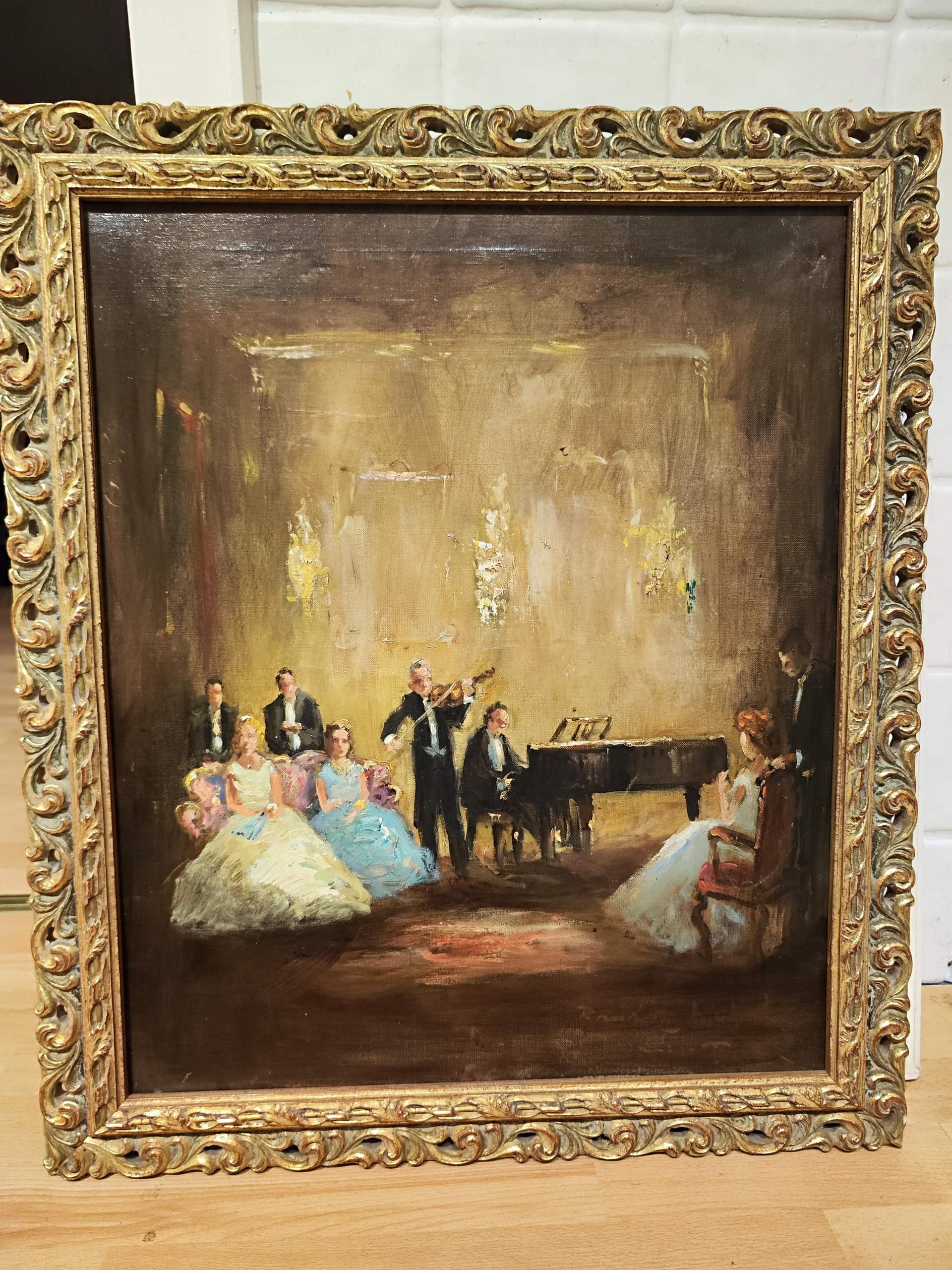 Kunst Stempel auf Rückseite vom Gemälde? (Wert, Künstler, Malerei)