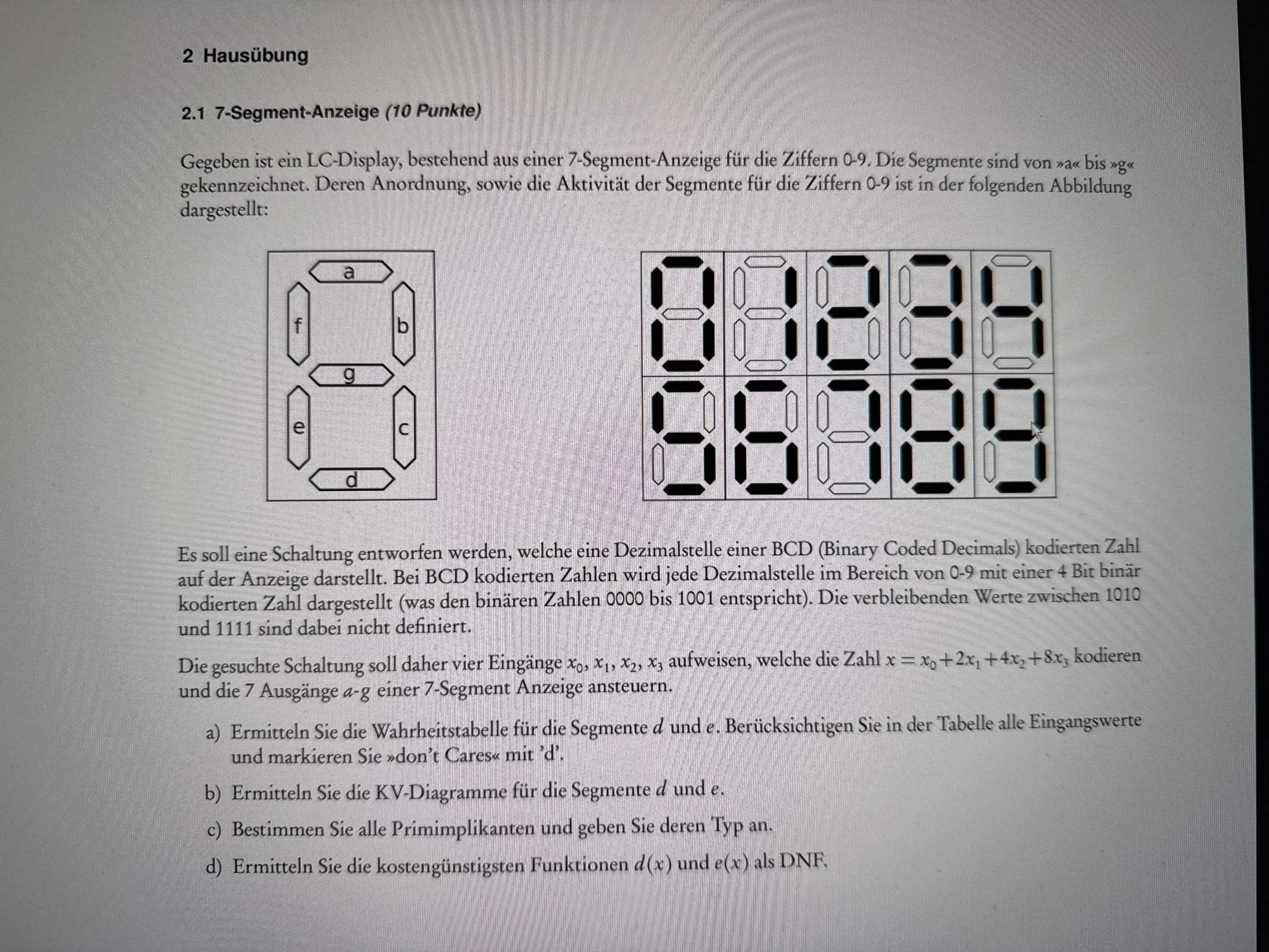 KV-Diagramm mit Primimplikanten erstellen? (rechnen, Funktion, Formel)