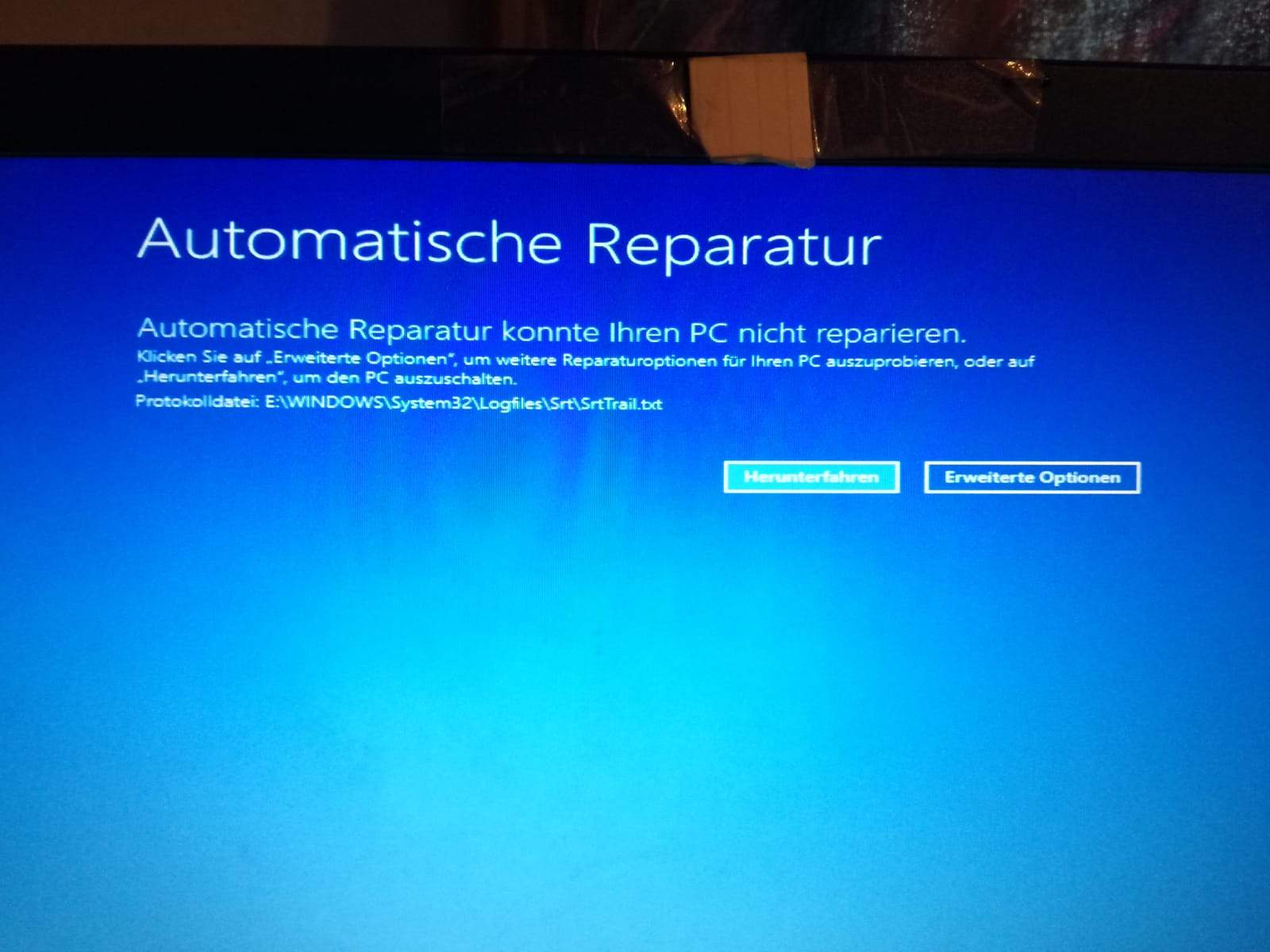 Laptop geht nicht mehr richtig an (Fehlermeldung)? (Computer)