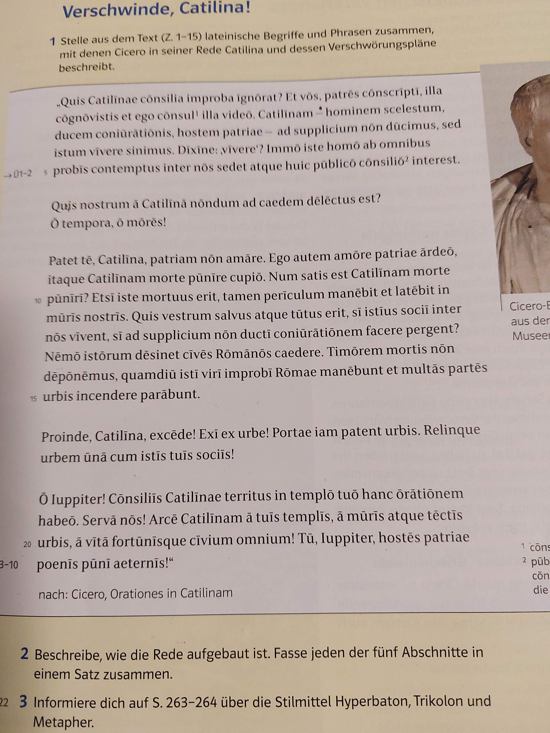 Latein Lektion 19 übersetzung Schule Hausaufgaben Lateinübersetzung