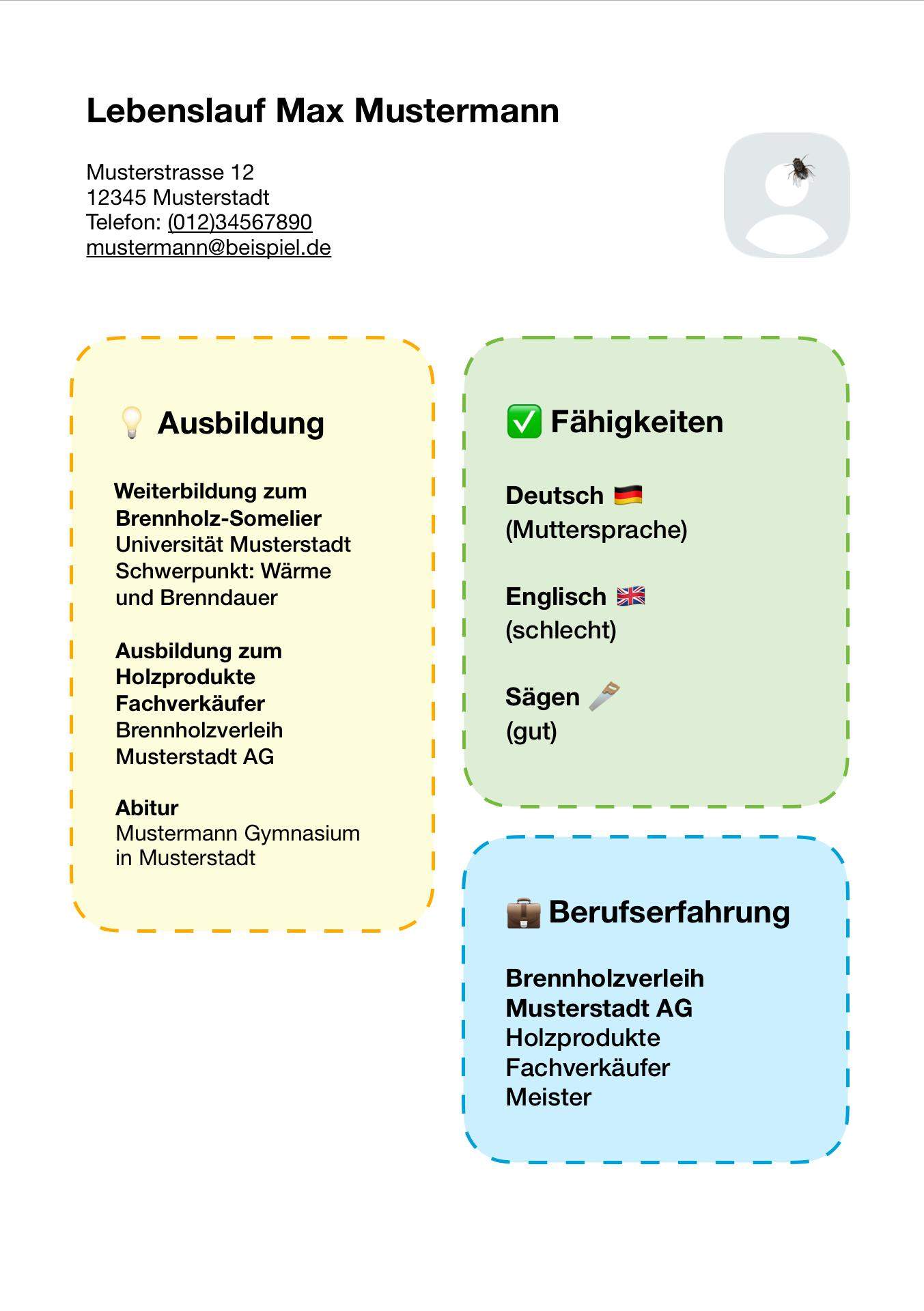 Lebenslauf? (Lebenslauf schreiben, Lebenslauf erstellen)
