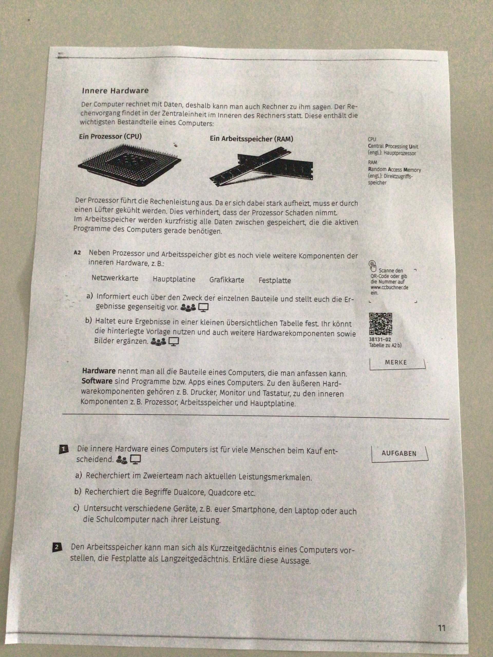 Leistungsmerkmale Computer? (PC, Hardware, Informatik)