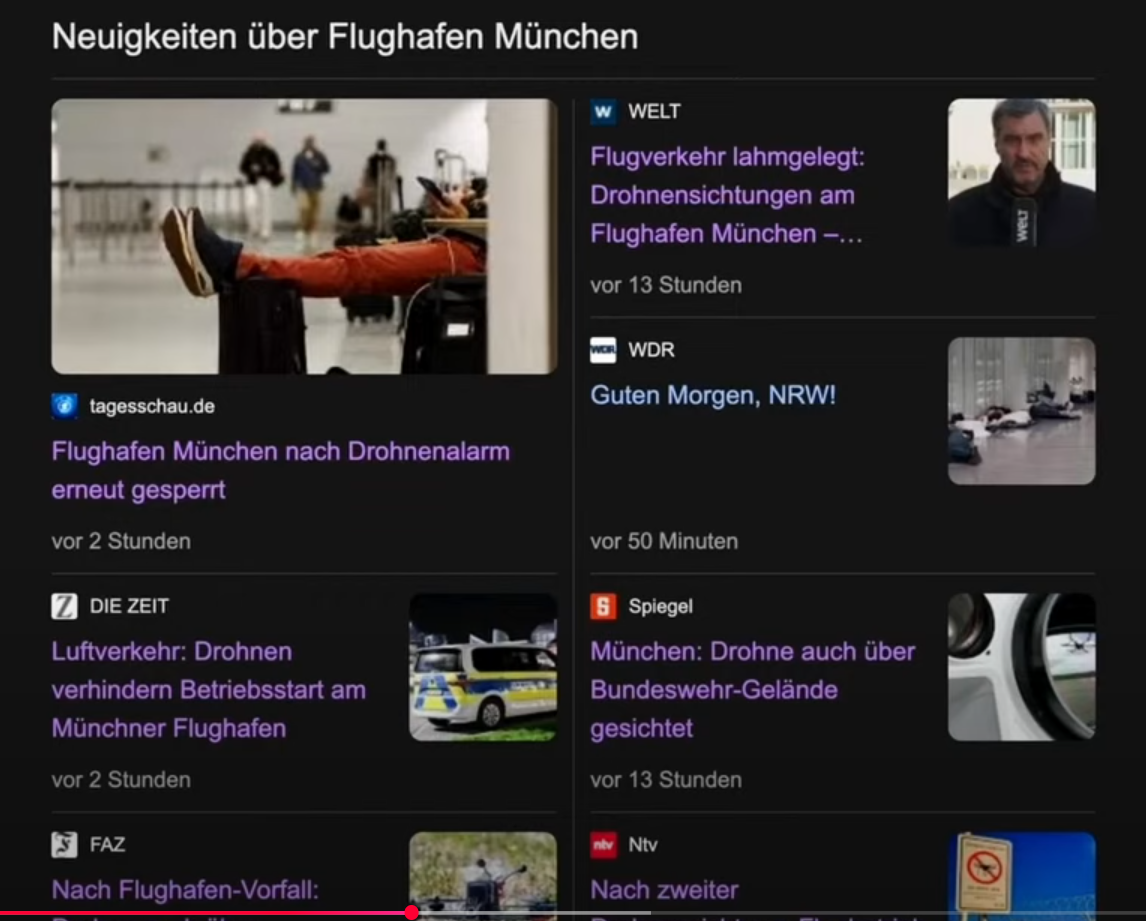 Letzte Nacht schon wieder "Drohnen" über unserem Flughafen. Wer oder was steckt da dahinter ...