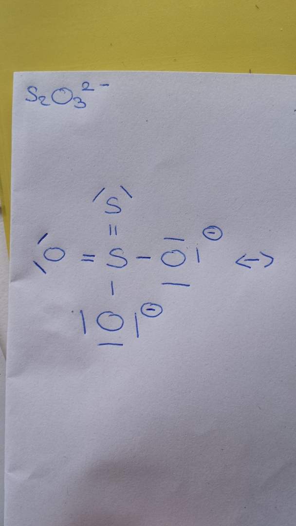 Lewis Formel von Thiosulfat S2O3 ^2- (Chemie)