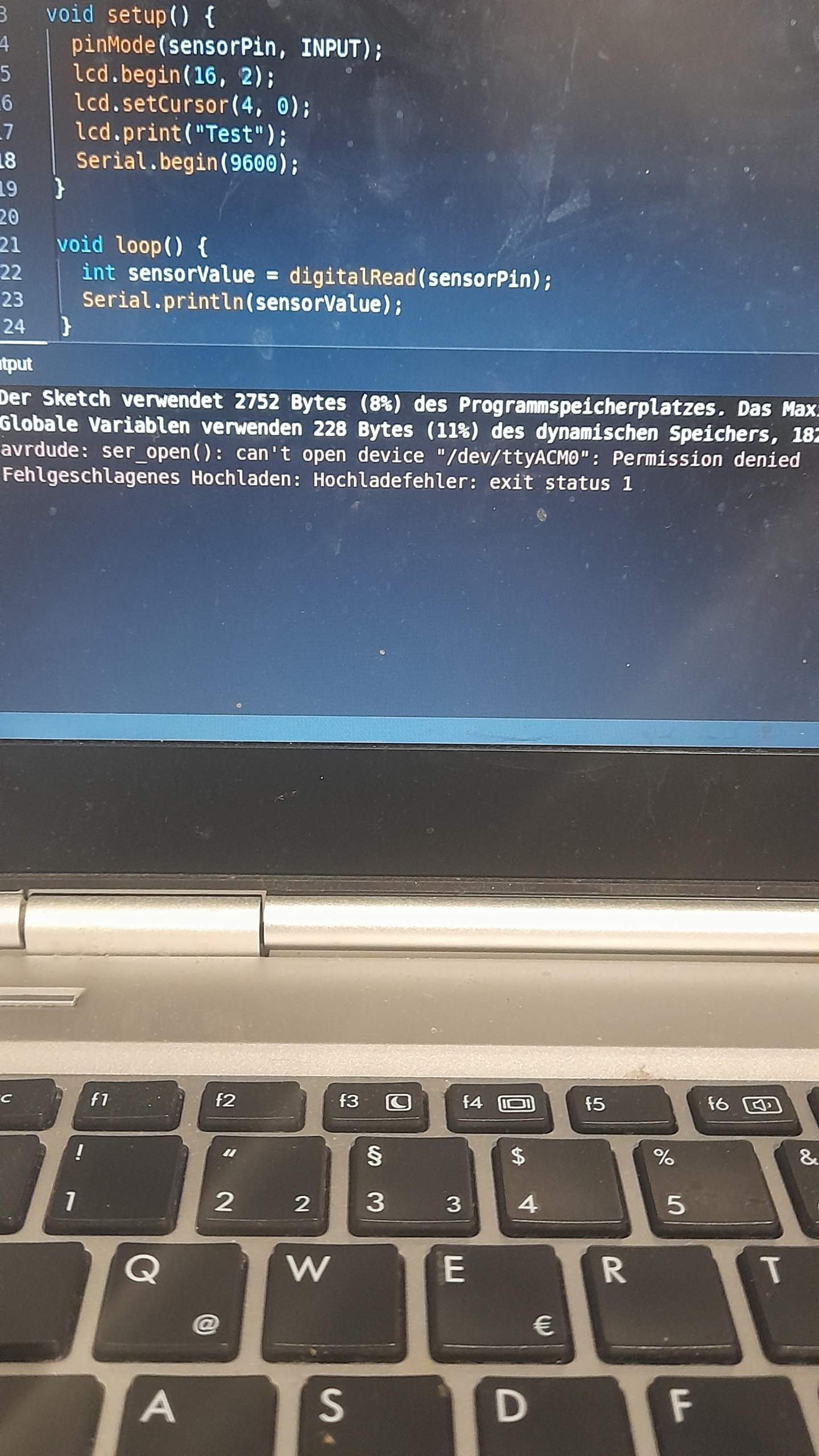 Linux Arduino Programm hochladen geht nicht? (Windows, Fehler, Fehlermeldung)