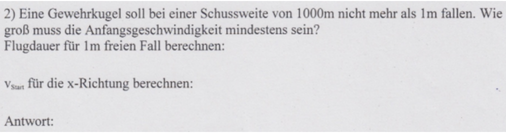 Lösung ergibt Error - Freier Fall? (Schule, Mathematik, Physik)