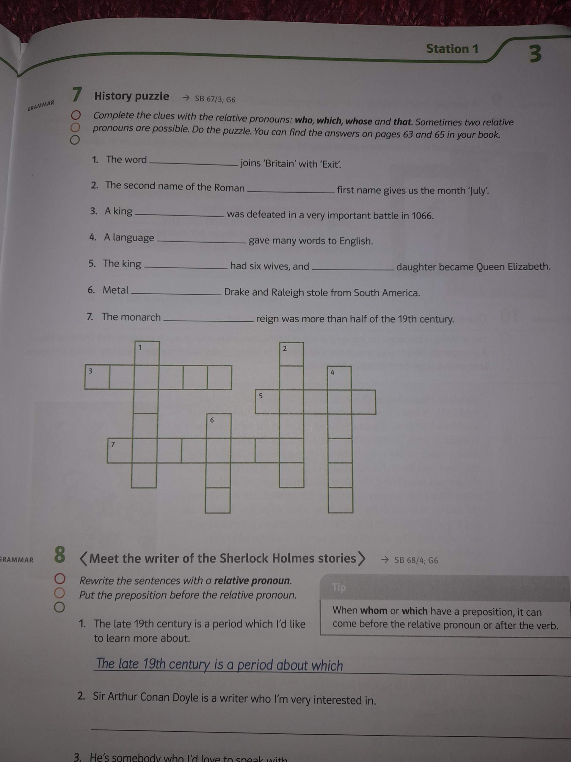 Lösungen vom green line workbook 3 Seite 43 Nummer 7? (Buch, Grammatik ...