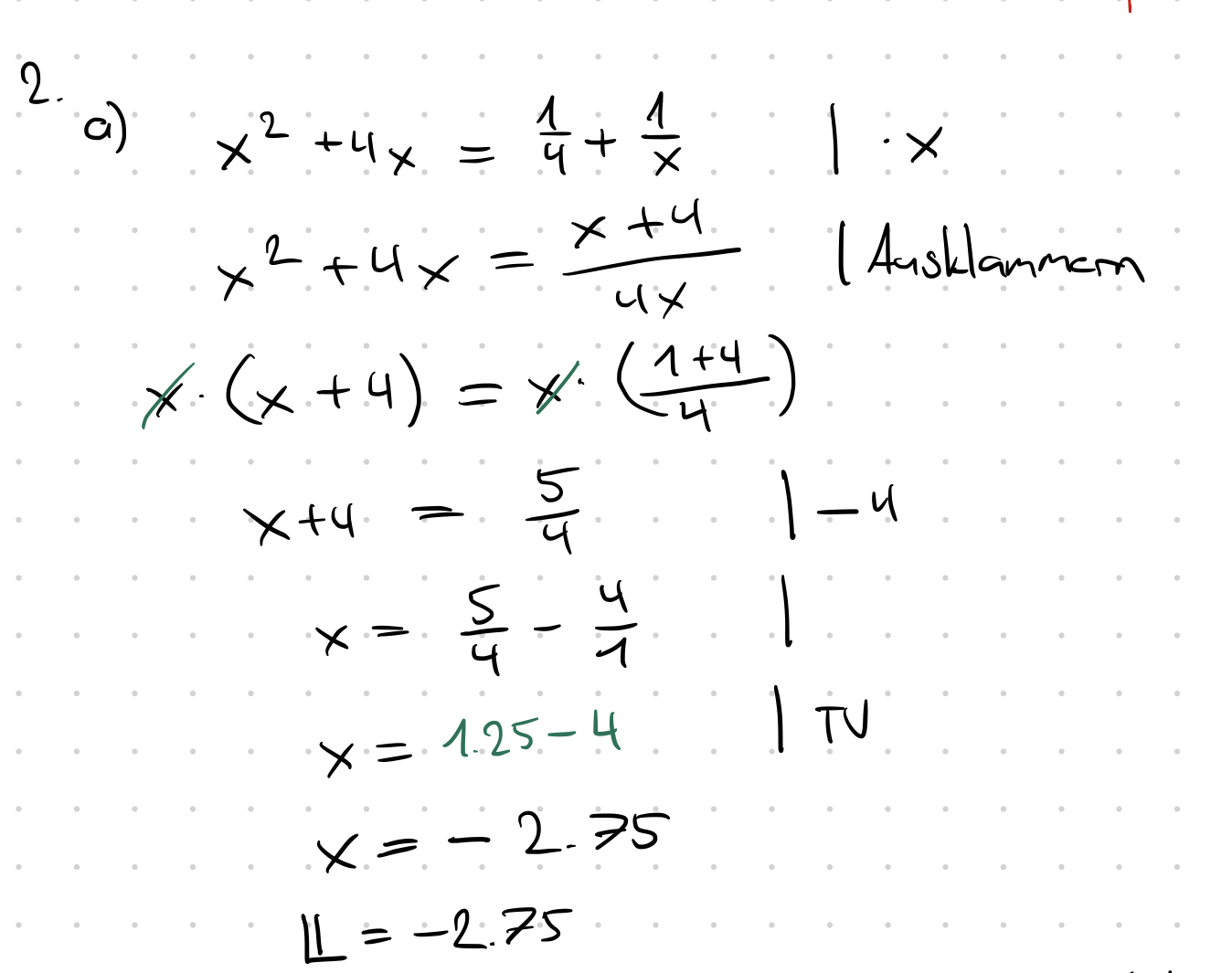 Lösungsmenge bestimmen einer Gleichung? (Gleichungen, Algebra)
