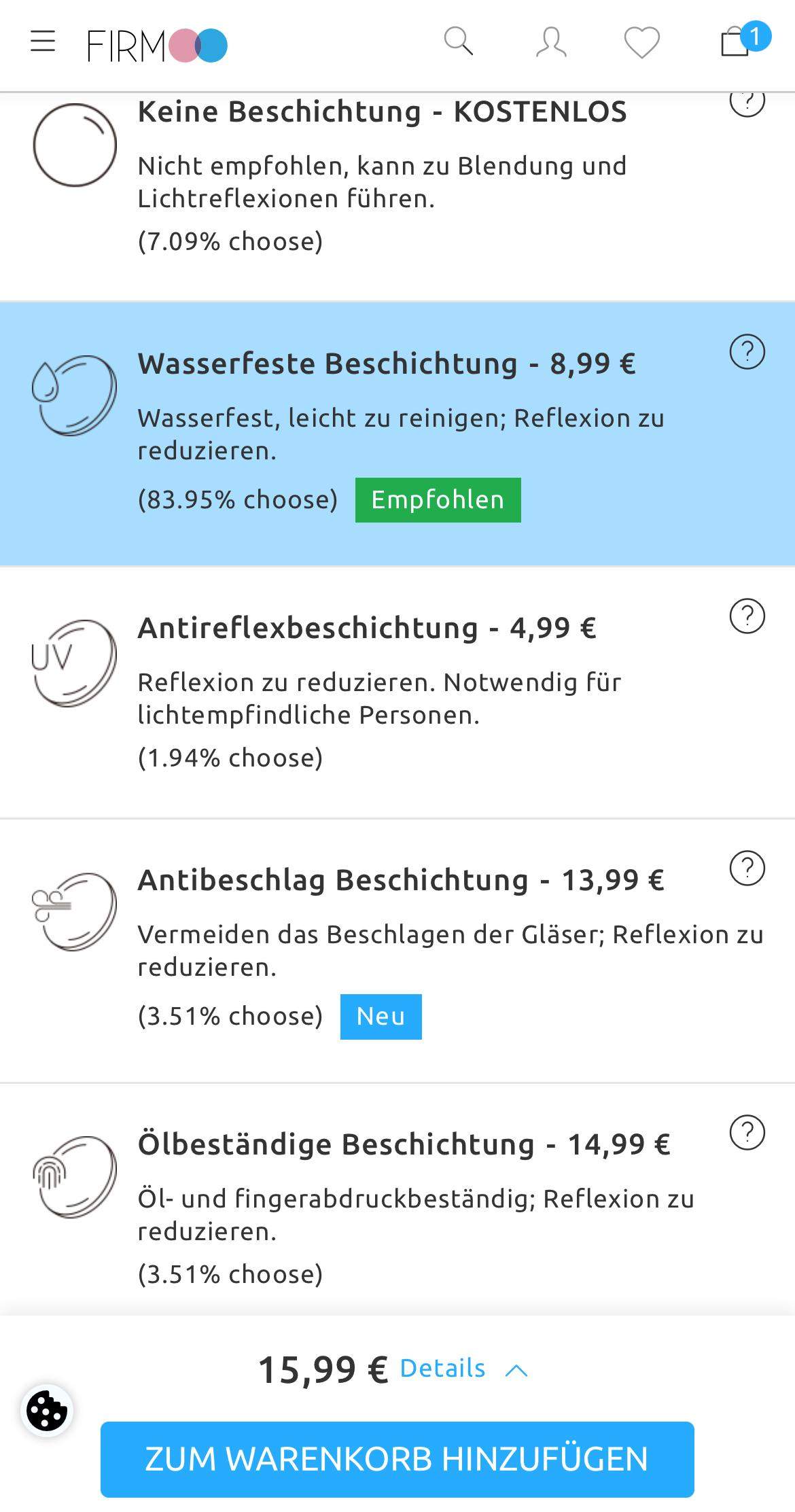 Lohnen sich teurere Gläser bei Firmoo? (Brille, Optiker, Brillengläser)