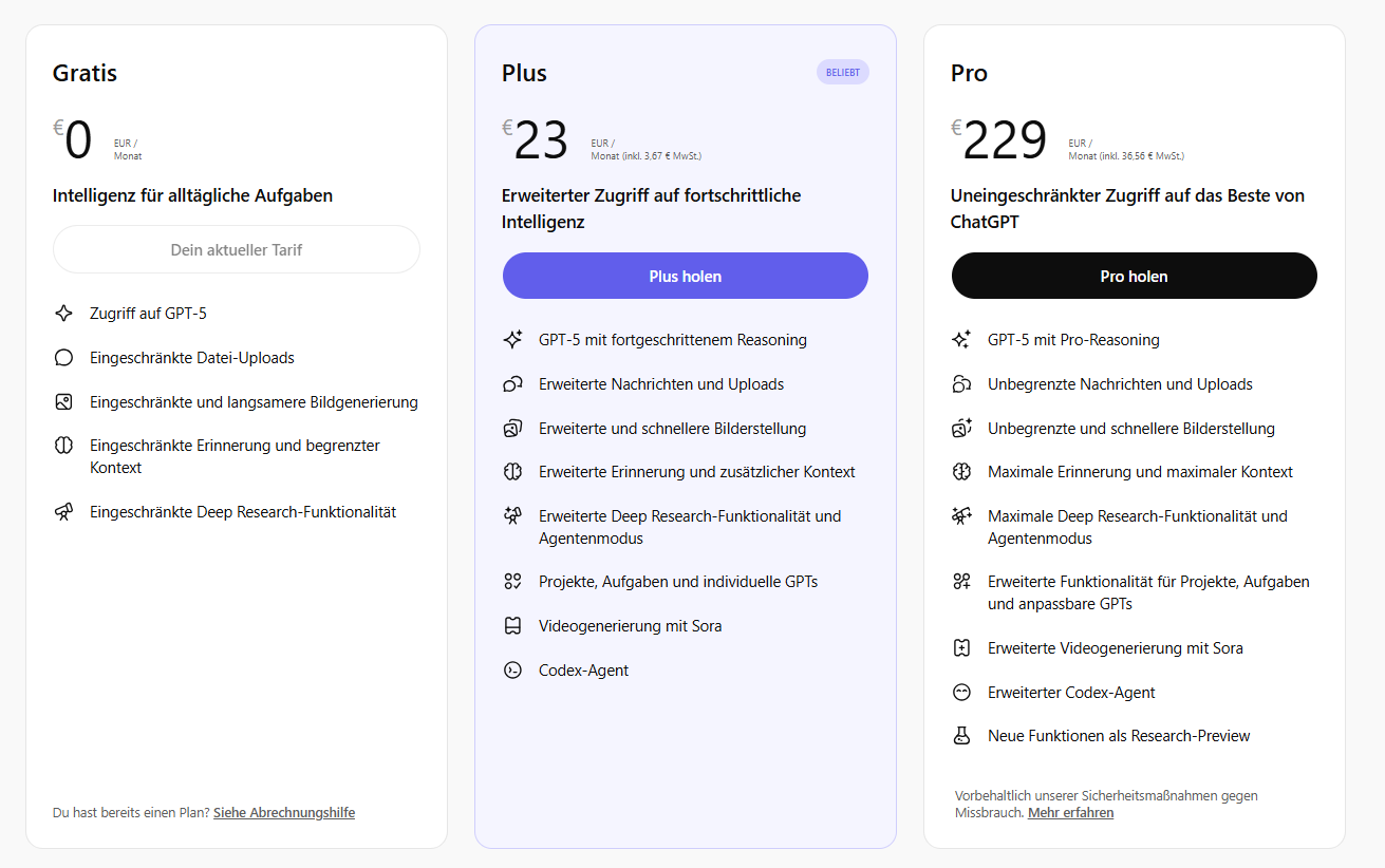 Lohnt sich ChatGPT Pro für 229 Euro im Monat eigentlich?! Und was kann man damit alles machen ...