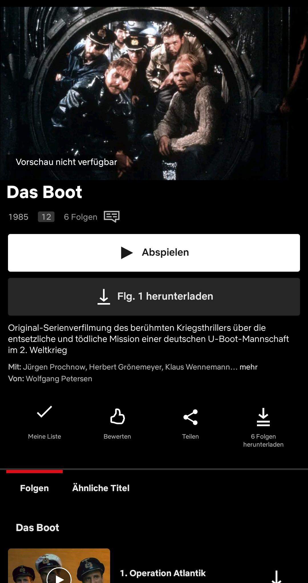 Lohnt sich die Serie "Das Boot" heute noch? (Film, Filme und Serien, Abstimmung)