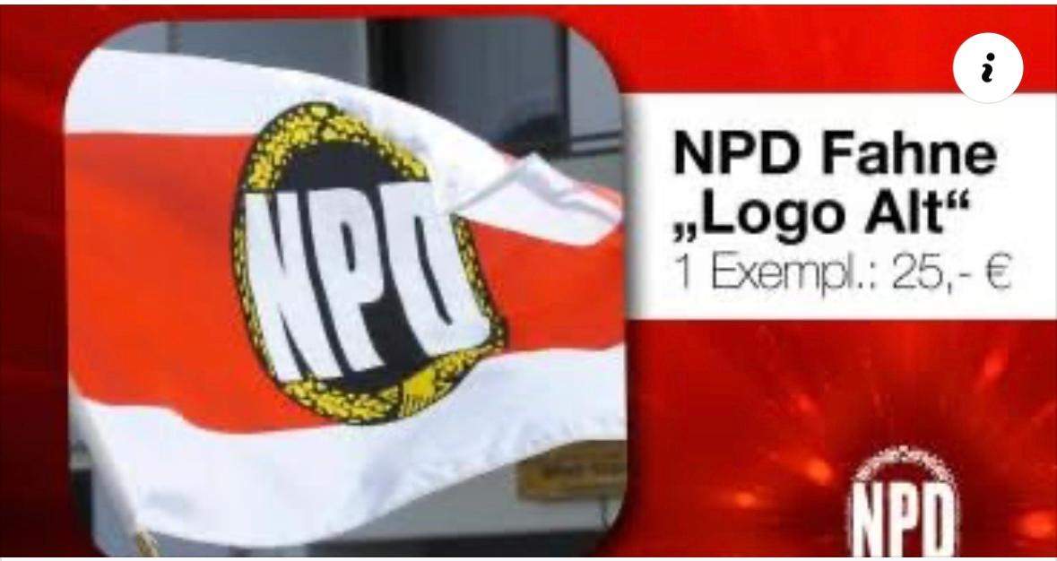 Lohnt sich so eine NPD-Flagge, wenn man NPDler ist? (Partei ...