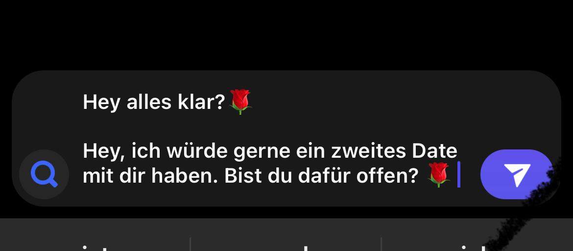 Mädchen welche zwei Varianten abschicken bitte schnelle Antwort ...