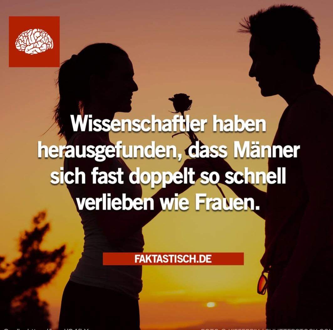 Männer verlieben sich schneller? (Liebe, Sex, Frauen)