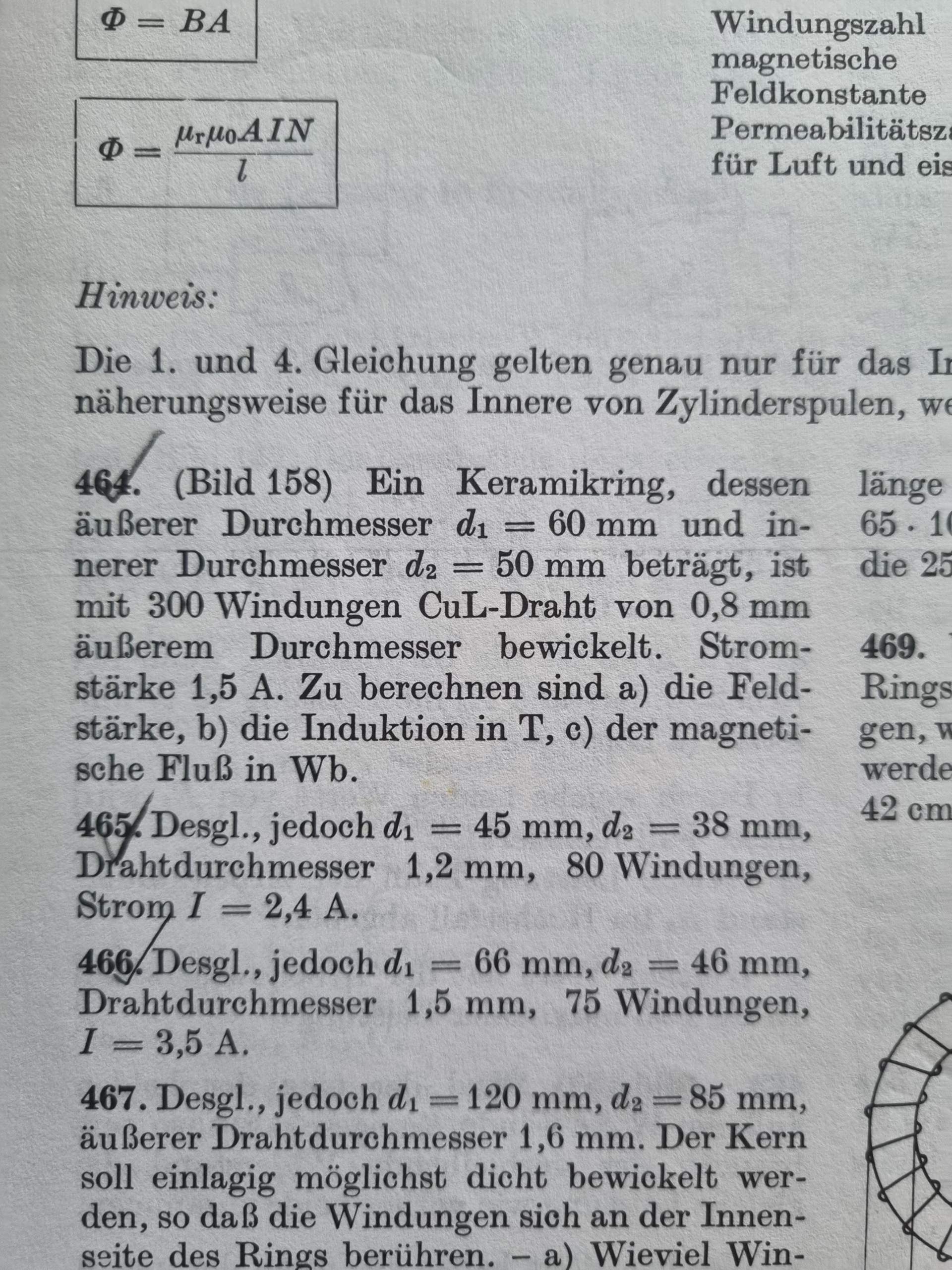 magnetischer Fluss? (rechnen, Gleichungen, Formel)