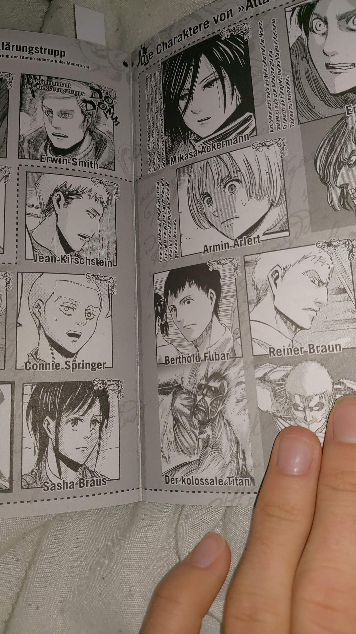 Manga zu weit auf, normal? (Qualität, Aot manga )