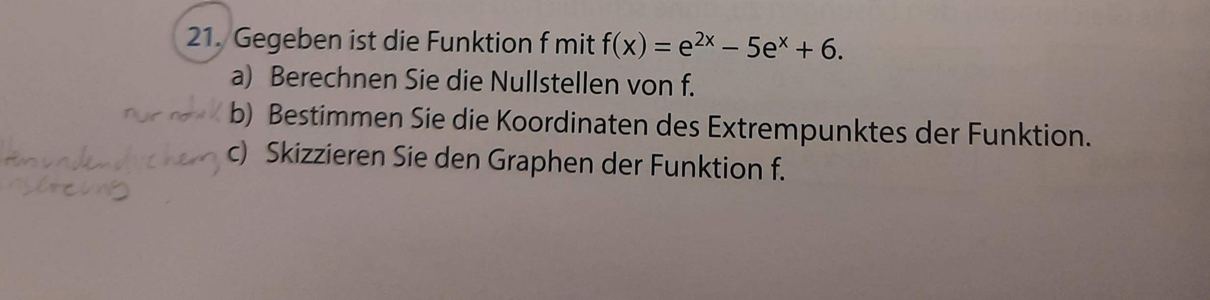 Mathe Aufgabe b)? (Schule, rechnen, Funktion)