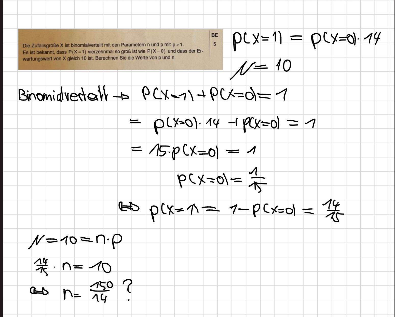 Mathe Aufgabe Stochastik? (rechnen, Mathematiker)