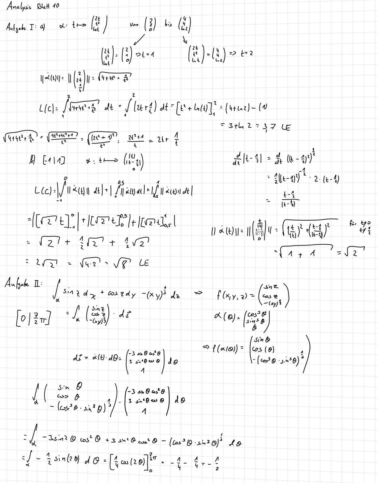 Matheaufgaben (Analysis II) kontrollieren? (Mathematik, Physik, Studium)