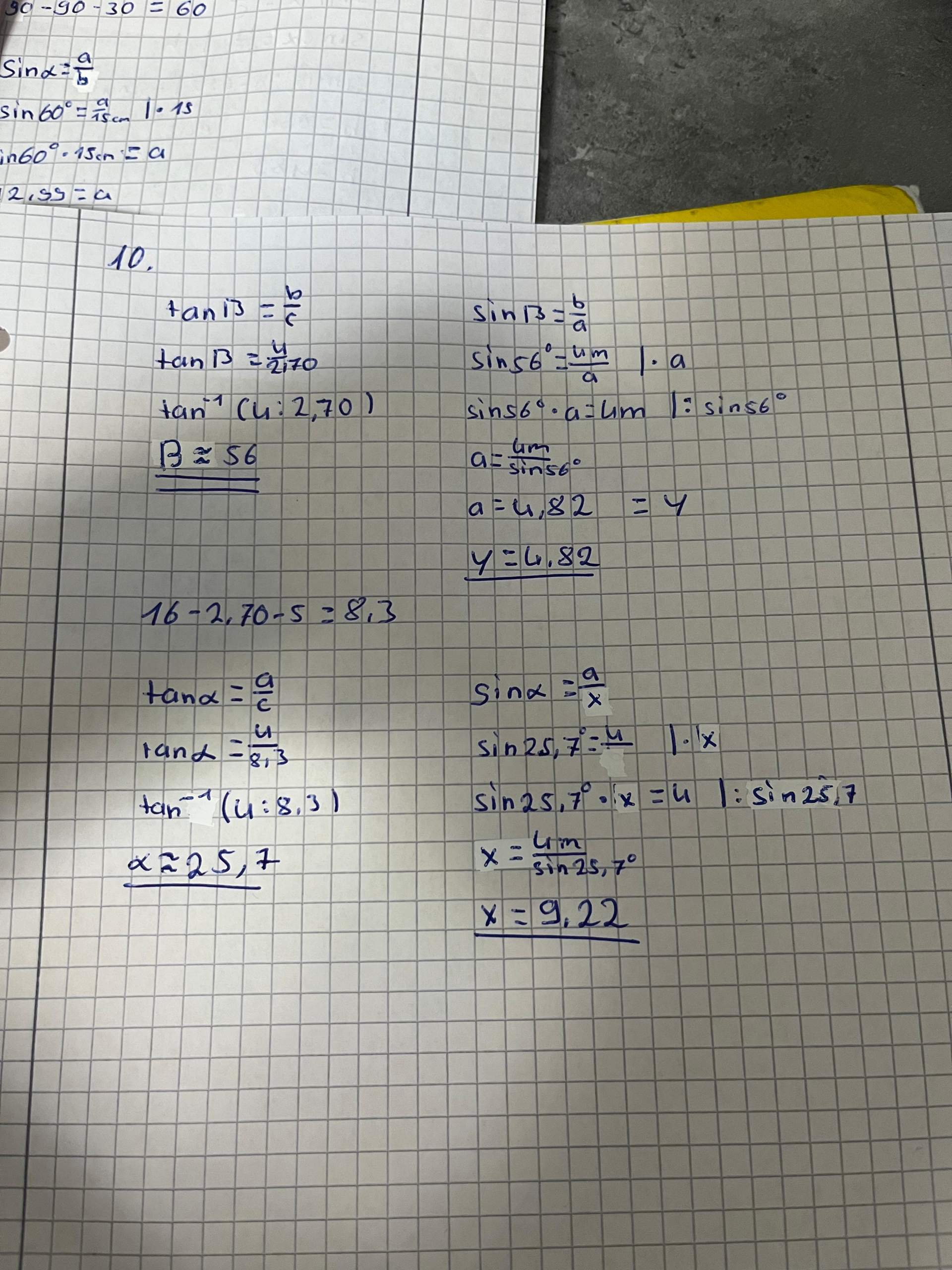 Mathe Aufgaben überprüfen? (rechnen, Mathematiker, Trigonometrie)