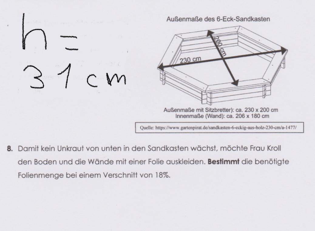 könnte jemand mir bitte den ausführlichen Rechenweg und die Lösung ...