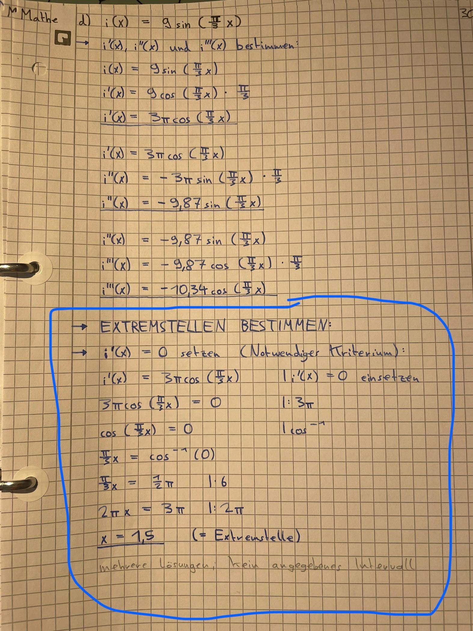 Wie bestimme ich Extremstellen, Wendestellen und Monotonie? (Schule ...