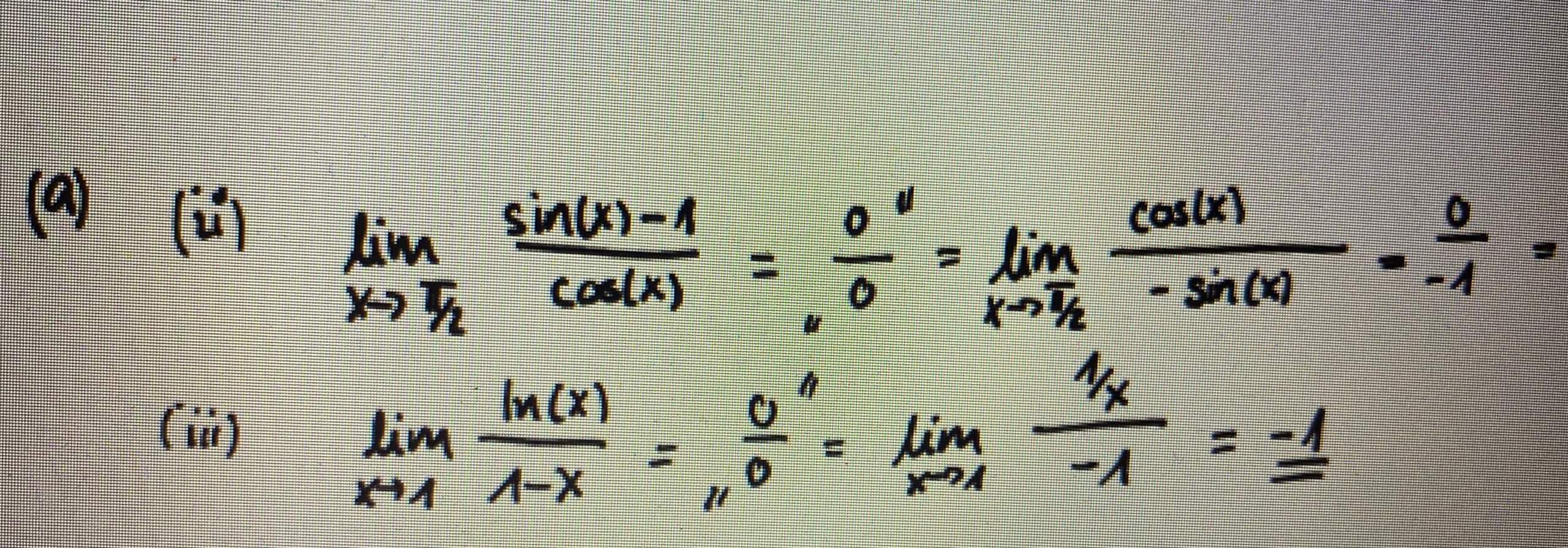 Mathe Grenzwerte Berechnen Limes ? (Mathematik, Prüfung)