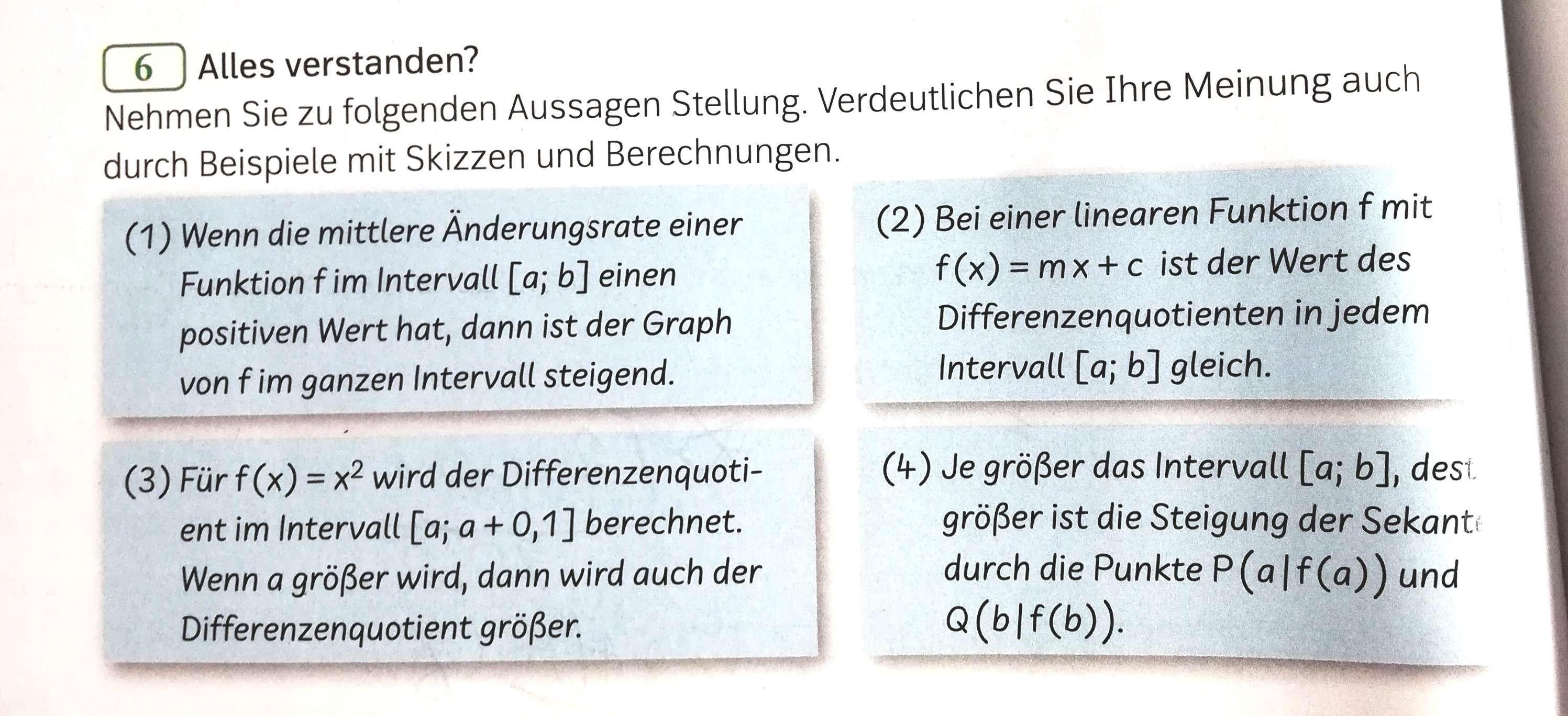 Mathe Hilfe? Aussagen Stellung nehmen? (Schule, Mathematik, Abitur) Mathe Hilfe? Aussagen Stellung nehmen? (Schule, Mathematik, Abitur)