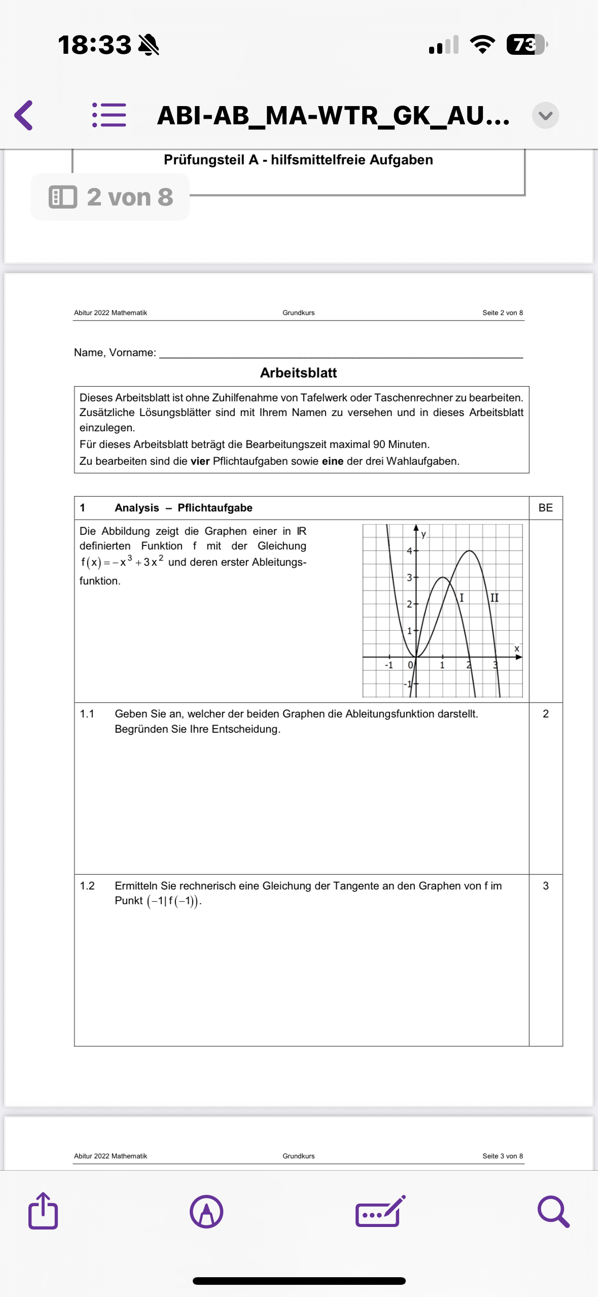 Mathe Lösungen Abitur? (rechnen, Funktion, Mathematiker)