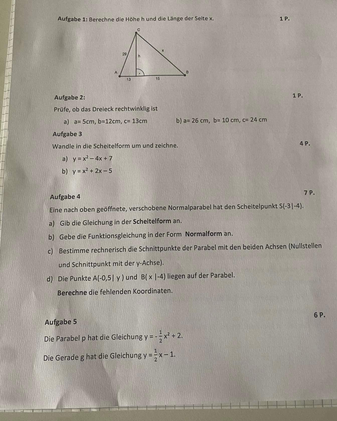 Mathe sehr dringend? (rechnen, Funktion, Gleichungen)