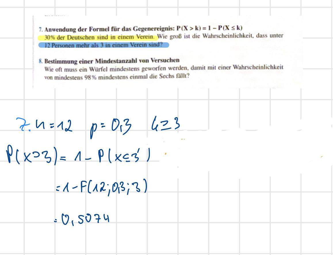 Mathe Stochastik? (rechnen, Funktion, Gleichungen)