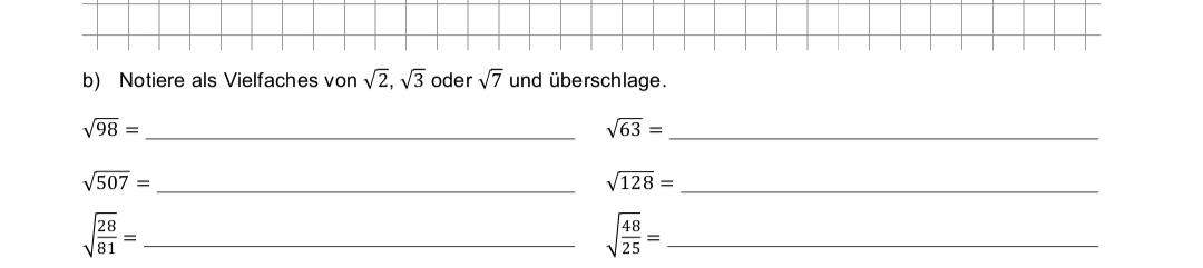 Mathe Wurzeln und Vielfaches? (Hausaufgaben, rechnen, Mathematiker)