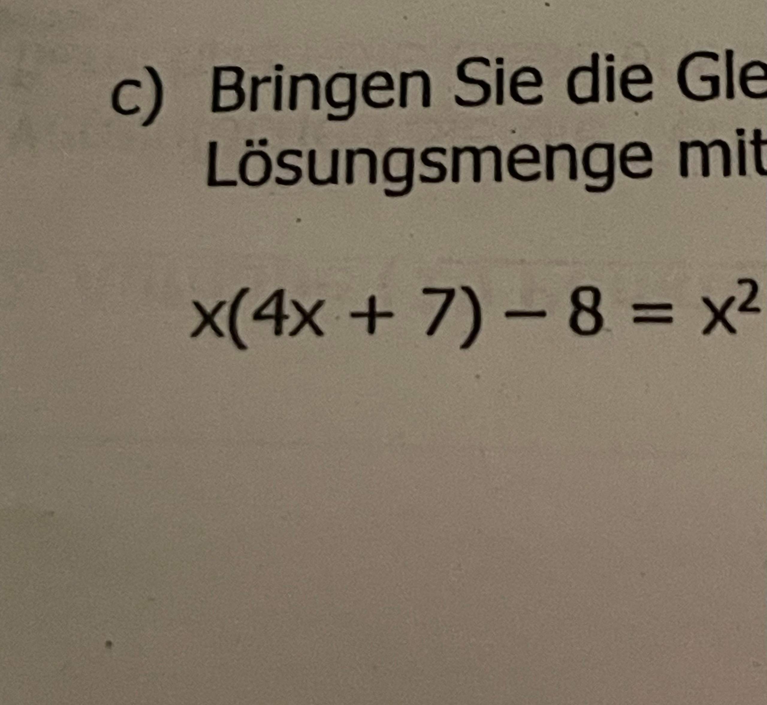 Mathe x vor klammer? (rechnen, Formel, pq-Formel)