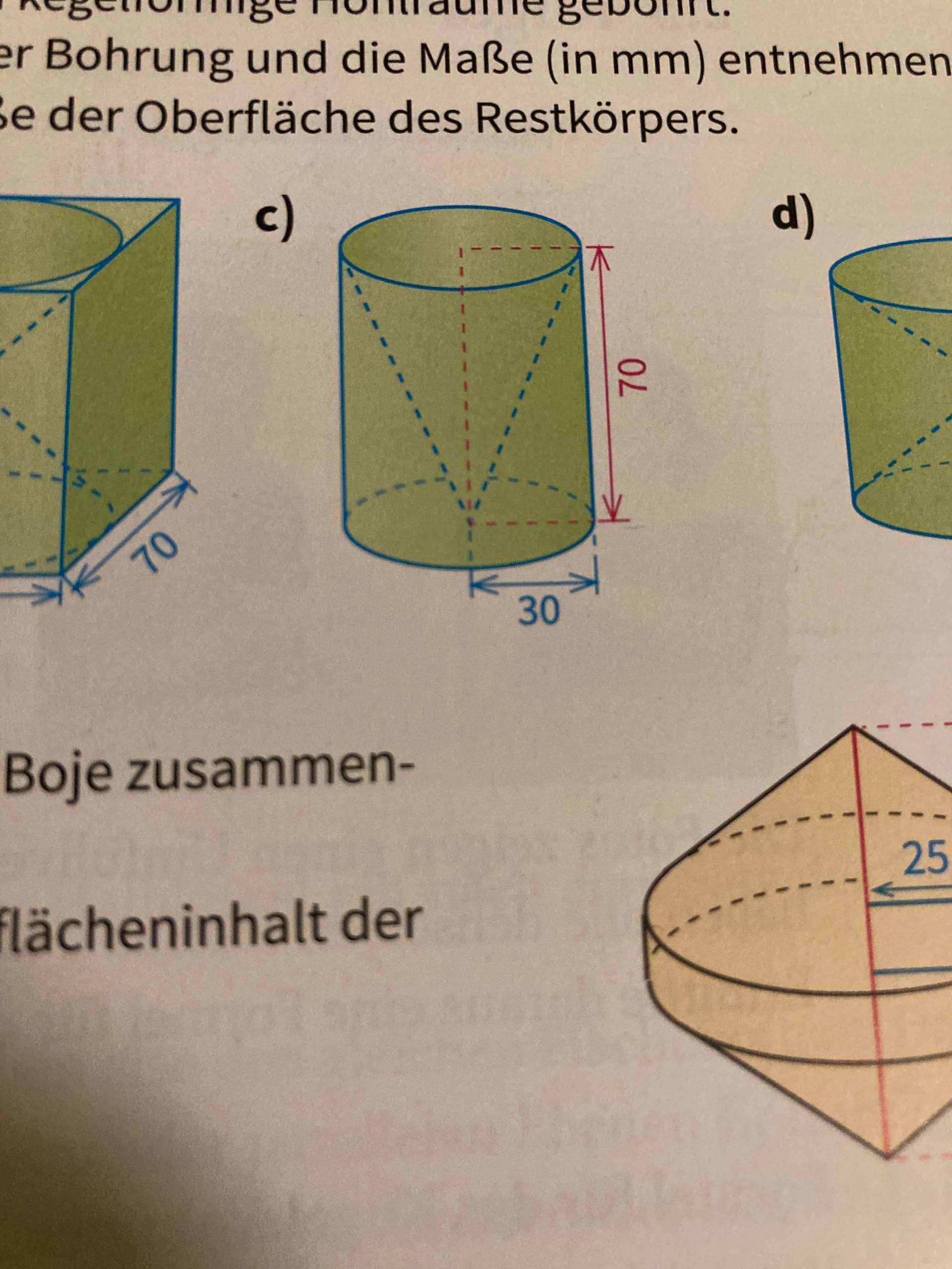 Mathe zylinder? (Mathematik, rechnen, Formel)