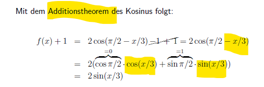 Mathematik Additionstheoreme Trigonometrie? (Funktion, Sinus, höhere ...