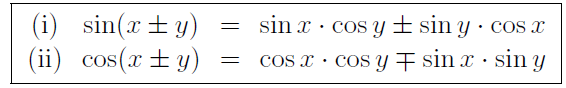 Mathematik Additionstheoreme Trigonometrie? (Funktion, Sinus, höhere ...